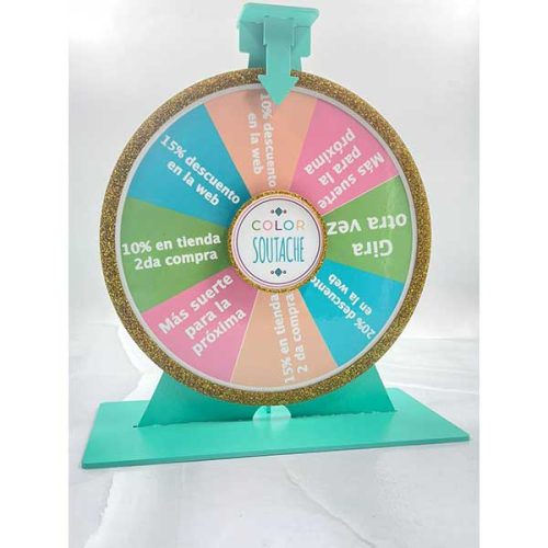 Ruleta personalizada en mdf y acrílico – Decochevre